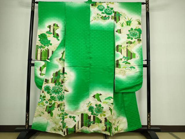 ■■■　サイズ　■■■ 身丈 157.5cm（肩から） 裄丈 64cm 袖丈 110cm　縫込み 3.5cm 袖幅 33.5cm 前幅 24.5cm 後幅 29cm 着物縫いこみ 内揚げ 4cm 裄 お袖側 約2.5cm　身頃側 約4cm ...