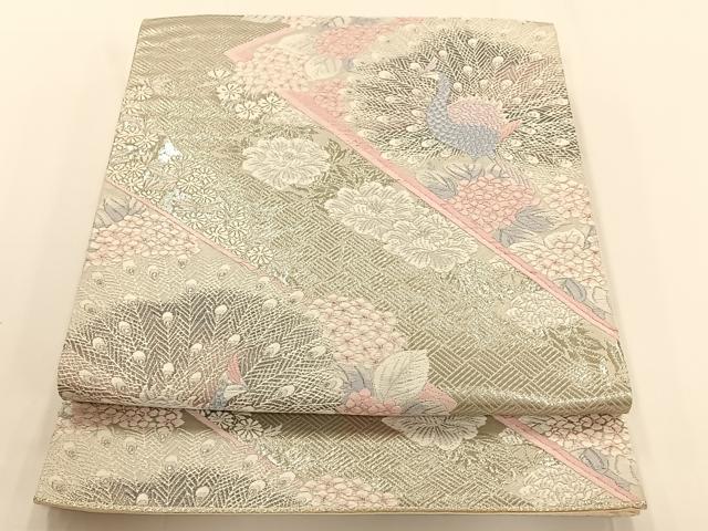 ■■■　サイズ　■■■ 長さ 428cm 幅 31cm程 ■■■　商品詳細　■■■ 【正絹・関西仕立て】 詳細に関しましては、画像をご確認ください。 大変上質な逸品になります。 お安く出品致しますので、是非この機会にいかがでしょうか？ ※汚...