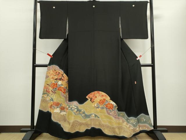 ■■■　サイズ　■■■ 身丈159cm（肩から） 裄丈 66cm 袖丈 47cm　縫込み 6cm 袖幅 33cm 前幅 26cm 後幅 31cm 着物縫いこみ 内揚げ 7.5cm 裄 お袖側 約0.5cm　身頃側 約1cm ■■■　商品詳細...