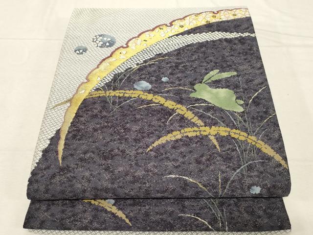 ■■■　サイズ　■■■ 長さ 450cm 幅 30.5cm程 ■■■　商品詳細　■■■ 【正絹】 状態は締めてはおりますが 特に目立ったシミ汚れなどもなく大変良い状態です。 大変上質な逸品になります。 お安く出品致しますので、是非この機会に...