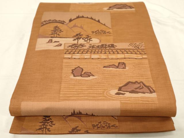 ■■■　サイズ　■■■ 長さ 438cm 幅 31cm程 ■■■　商品詳細　■■■ 【正絹】 状態は1.2回程しか締めておりませんが 接写画像のように柄止まりに薄い汚れがございます。 その他特に目立ったシミ汚れなどもなく大変良い状態です。 ...