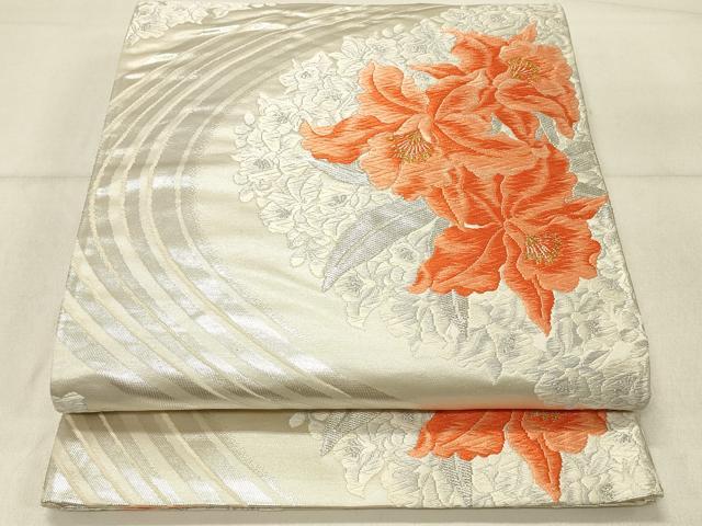 ■■■　サイズ　■■■ 長さ 420cm 幅 31cm程 ■■■　商品詳細　■■■ 【正絹・芯なし】 詳細に関しましては、画像をご確認ください。 大変上質な逸品になります。 お安く出品致しますので、是非この機会にいかがでしょうか？ ■■■　...