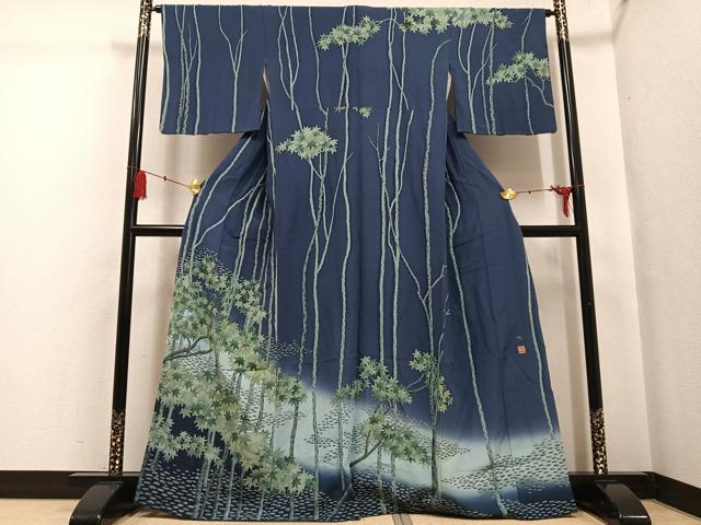 ■■■　サイズ　■■■ 身丈 163.5cm（肩から） 裄丈 65.5cm 袖丈 46cm　縫込み 5.5cm 袖幅 33cm 前幅 23cm 後幅 28.5cm 着物縫いこみ 内揚げ 4cm 裄 お袖側 約3cm　身頃側 約2cm ■■■...