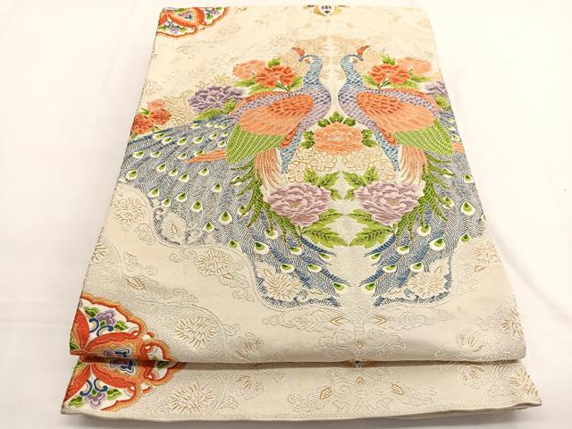 ■■■　サイズ　■■■ 長さ 418cm 幅 30cm程 ■■■　商品詳細　■■■ 【正絹・芯なし】 状態は接写画像のように表地所々に薄い汚れがございます。 大変上質な逸品になりますのでぜひお手入れをされてお召しになられてはいかがでしょうか...