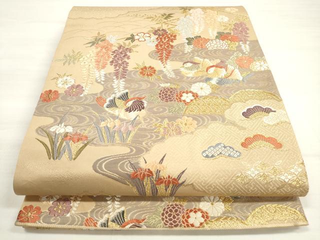 ■■■　サイズ　■■■ 長さ 426cm 幅 31cm程 ■■■　商品詳細　■■■ 【正絹】 詳細に関しましては、画像をご確認ください。 大変上質な逸品になります。 お安く出品致しますので、是非この機会にいかがでしょうか？ ■■■　注意事項...