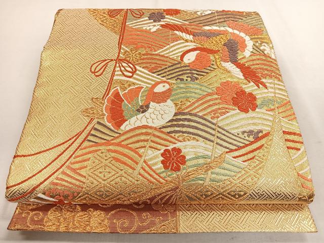 ■■■　サイズ　■■■ 長さ 420cm 幅 31cm程 ■■■　商品詳細　■■■ 【正絹】 詳細に関しましては、画像をご確認ください。 大変上質な逸品になります。 お安く出品致しますので、是非この機会にいかがでしょうか？ ■■■　注意事項...