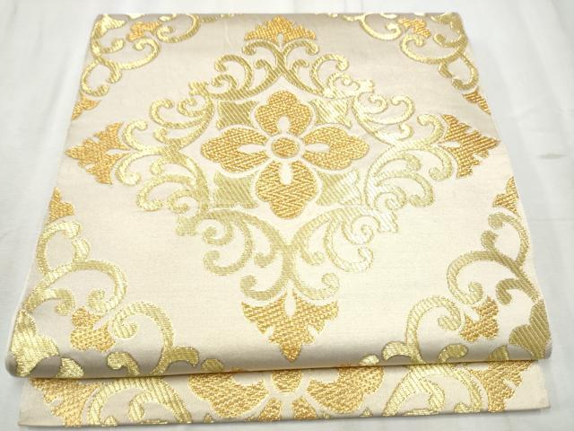 ■■■　サイズ　■■■ 長さ 430cm 幅 31cm程 ■■■　商品詳細　■■■ 【正絹・芯なし】 状態は接写画像のように 太鼓下部・前柄・前柄付近・柄止まり・裏地に薄い汚れがございますが その他特に目立ったシミ汚れなどもなく大変良い状態...
