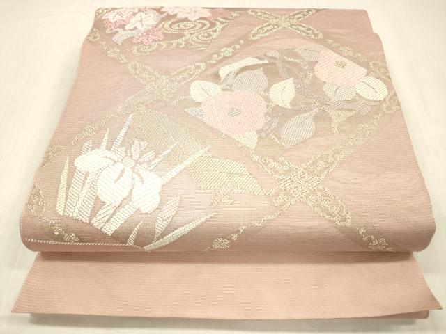 ■■■　サイズ　■■■ 長さ 432cm 幅 30cm程 ■■■　商品詳細　■■■ 【正絹】 状態は接写画像のように表地所々・裏地に薄い汚れがございます。 大変上質な逸品になりますのでぜひお手入れをされてお召しになられてはいかがでしょうか。...