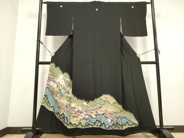 ■■■　サイズ　■■■ 身丈 159cm（肩から） 裄丈 62cm 袖丈 46cm　縫込み 6.5cm 袖幅 32.5cm 前幅 23.5cm 後幅 29cm 着物縫いこみ 内揚げ 8cm 裄 お袖側 約3cm　身頃側 約5.5cm ■■■...