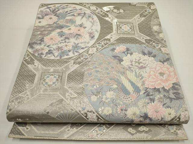 ■■■　サイズ　■■■ 長さ 418cm 幅 31cm程 ■■■　商品詳細　■■■ 【正絹】 状態は接写画像のように 柄止まり・裏地に薄い汚れがございますが その他特に目立ったシミ汚れなどもなく大変良い状態です。 大変上質な逸品になります。...