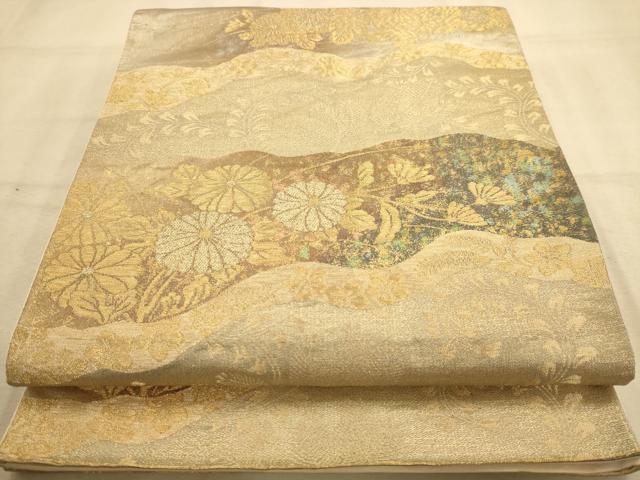 ■■■　サイズ　■■■ 長さ 408cm 幅 31cm程 ■■■　商品詳細　■■■ 【正絹・芯なし】 詳細に関しましては、画像をご確認ください。 大変上質な逸品になります。 お安く出品致しますので、是非この機会にいかがでしょうか？ ※汚れ等...