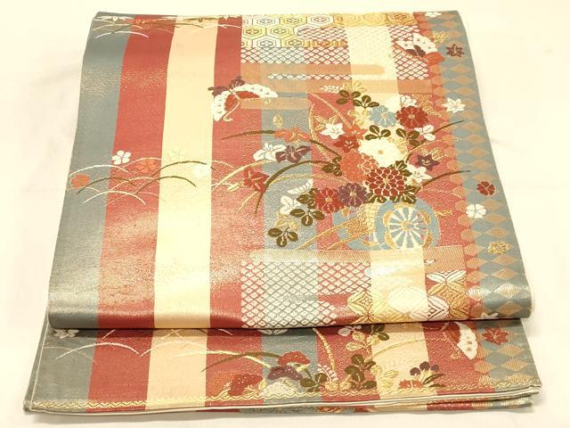 ■■■　サイズ　■■■ 長さ 428cm 幅 31cm程 ■■■　商品詳細　■■■ 【正絹】 詳細に関しましては、画像をご確認ください。 大変上質な逸品になります。 お安く出品致しますので、是非この機会にいかがでしょうか？ ※汚れ等に関しま...