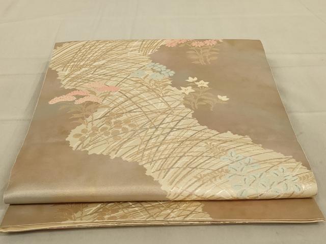 ■■■　サイズ　■■■ 長さ 426cm 幅 31cm程 ■■■　商品詳細　■■■ 【正絹・芯なし】 詳細に関しましては、画像をご確認ください。 大変上質な逸品になります。 お安く出品致しますので、是非この機会にいかがでしょうか？ ■■■　...