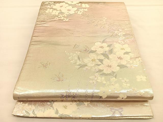 ■■■　サイズ　■■■ 長さ 432cm 幅 31cm程 ■■■　商品詳細　■■■ 【正絹】 詳細に関しましては、画像をご確認ください。 大変上質な逸品になります。 お安く出品致しますので、是非この機会にいかがでしょうか？ ※若干着用シワが...