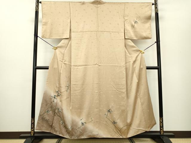 ■■■　サイズ　■■■ 身丈 154cm（肩から） 裄丈 64cm 袖丈 43.5cm　縫込み 6.5cm 袖幅 32cm 前幅 24cm 後幅 30.5cm 着物縫いこみ 内揚げ 7cm 裄 お袖側 約3cm　身頃側 約2cm ■■■　商...