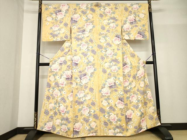 ■■■　サイズ　■■■ 身丈 160cm（肩から） 裄丈 69cm 袖丈 49cm　縫込み 7cm 袖幅 35cm 前幅 25cm 後幅 30.5cm 着物縫いこみ 内揚げ 6cm 裄 お袖側 約3.5cm　身頃側 約3cm ■■■　商品詳...