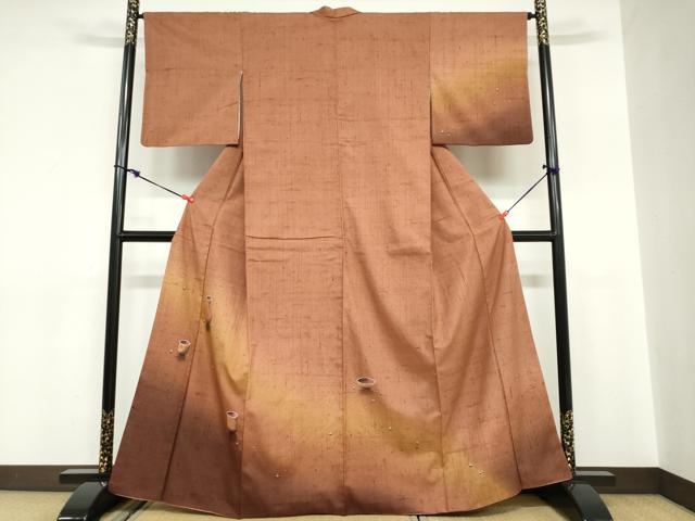 ■■■　サイズ　■■■ 身丈 163cm（肩から） 裄丈 66cm 袖丈 49.5cm　縫込み 2cm 袖幅 33cm 前幅 25cm 後幅 30.5cm 着物縫いこみ 内揚げ 4cm 裄 お袖側 約3cm　身頃側 約2cm ■■■　商品詳...