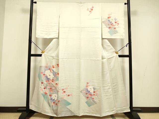 ■■■　サイズ　■■■ 身丈 158.5cm（肩から） 裄丈 63.5cm 袖丈 53cm　縫込み 3.5cm 袖幅 32cm 前幅 24.5cm 後幅 30.5cm 着物縫いこみ 内揚げ 3.5cm 裄 お袖側 約3cm　身頃側 約3.5...