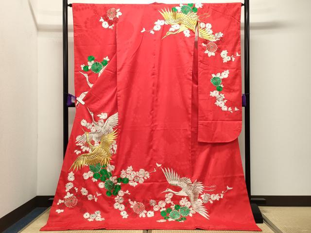 ■■■　サイズ　■■■ 身丈 185.5cm（肩から） 裄丈 65.5cm 袖丈 108cm　縫込み 6.5cm 袖幅 33cm 前幅 25cm 後幅 31cm 着物縫いこみ 内揚げ 0cm 裄 お袖側 約3cm　身頃側 約2cm ■■■　...