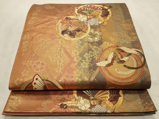■■■　サイズ　■■■ 長さ 420cm 幅 30.5cm程 ■■■　商品詳細　■■■ 【正絹】 詳細に関しましては、画像をご確認ください。 大変上質な逸品になります。 お安く出品致しますので、是非この機会にいかがでしょうか？ ※たれ先未か...