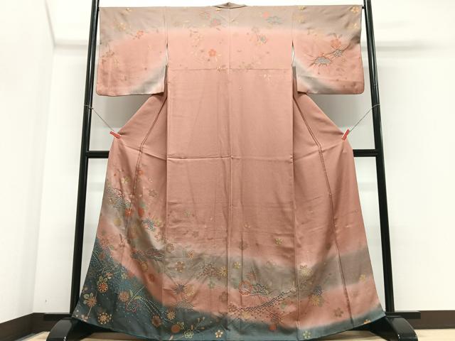 ■■■　サイズ　■■■ 身丈 163cm（肩から） 裄丈 65cm 袖丈 48cm　縫込み 3.5cm 袖幅 34cm 前幅 24.5cm 後幅 30.5cm 着物縫いこみ 内揚げ 6.5cm 裄 お袖側 約2.5cm　身頃側 約3.5cm...