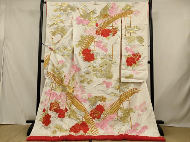 ■■■　サイズ　■■■ 身丈 180.5cm（肩から） 裄丈 65cm 袖丈 103cm　縫込み 3.5cm 袖幅 32cm 前幅 25cm 後幅 29cm 着物縫いこみ 内揚げ 0cm 裄 お袖側 約0cm　身頃側 約1cm ■■■　商品...