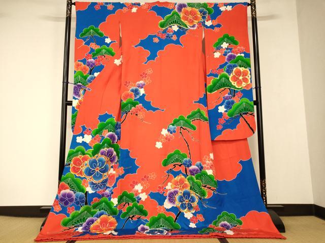 ■■■　サイズ　■■■ 身丈 183cm（肩から） 裄丈 65cm 袖丈 106.5cm　縫込み 4cm 袖幅 32.5cm 前幅 26cm 後幅 30cm 着物縫いこみ 内揚げ 0cm 裄 お袖側 約2cm　身頃側 約2cm ■■■　商品...