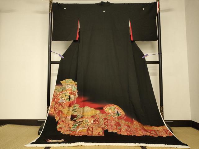 ■■■　サイズ　■■■ 身丈 195cm（肩から） 裄丈 69cm 袖丈 51.5cm　縫込み 5cm 袖幅 35cm 前幅 27cm 後幅 30.5cm 着物縫いこみ 内揚げ 0cm 裄 お袖側 約1cm　身頃側 約0cm ■■■　商品詳...