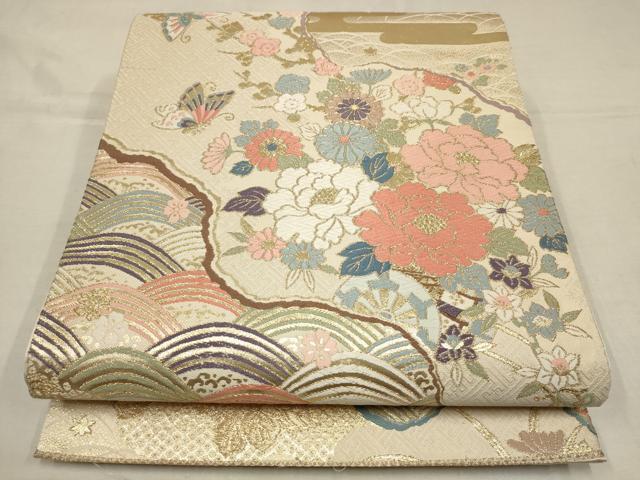 ■■■　サイズ　■■■ 長さ 440cm 幅 30.5cm程 ■■■　商品詳細　■■■ 【正絹・関西仕立て】 状態は締めてはおりますが 特に目立ったシミ汚れなどもなく大変良い状態です。 大変上質な逸品になります。 お安く出品致しますので、是...
