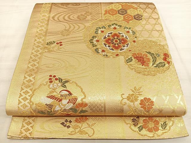 ■■■　サイズ　■■■ 長さ 424cm 幅 31.5cm程 ■■■　商品詳細　■■■ 【正絹・芯なし】 詳細に関しましては、画像をご確認ください。 大変上質な逸品になります。 お安く出品致しますので、是非この機会にいかがでしょうか？ ※汚...