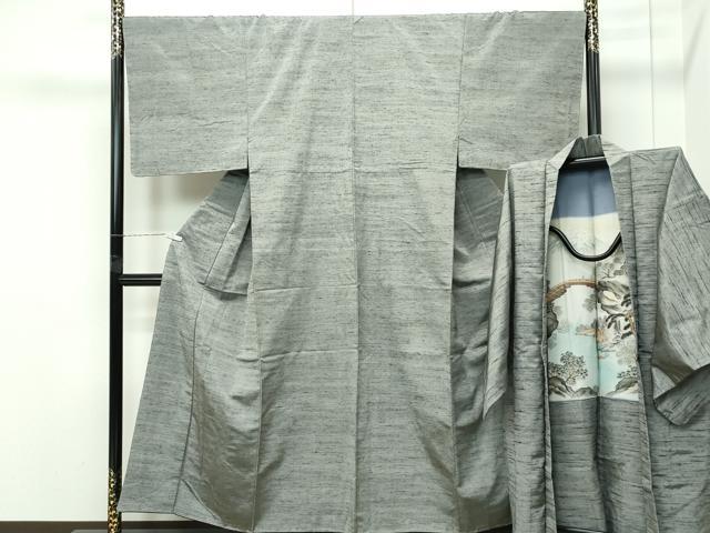 ■■■　サイズ　■■■ 【着物】 身丈 153cm（肩から） 裄丈 69cm 袖丈 48.5cm 袖幅 35cm 前幅 24cm 後幅 31cm 着物縫いこみ 内揚げ 6cm 裄 お袖側 約 3cm　身頃側 約 3cm 【羽織】 身丈 10...