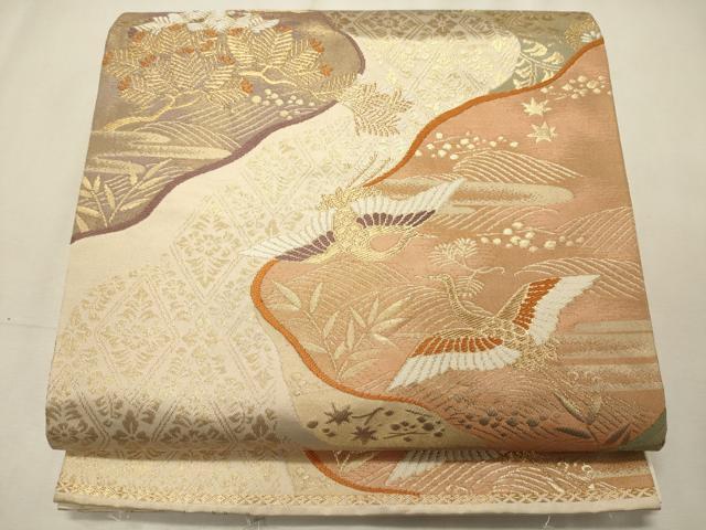 ■■■　サイズ　■■■ 長さ 422cm 幅 30cm程 ■■■　商品詳細　■■■ 【正絹】 詳細に関しましては、画像をご確認ください。 大変上質な逸品になります。 お安く出品致しますので、是非この機会にいかがでしょうか？ ※汚れ等に関しま...