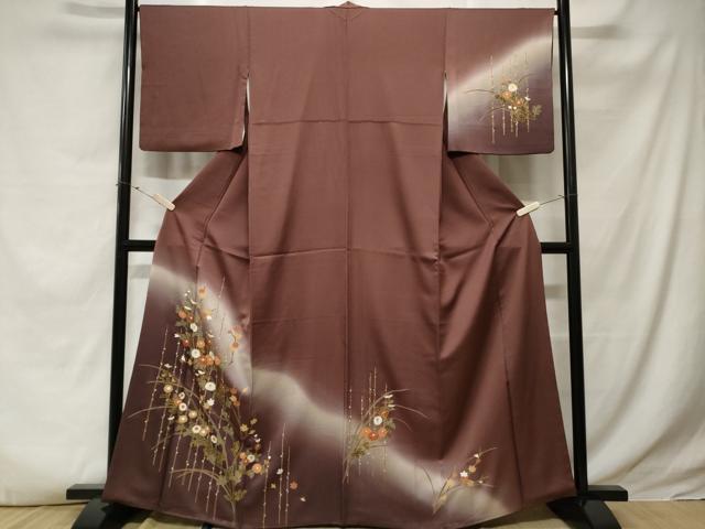■■■　サイズ　■■■ 身丈 162cm（肩から） 裄丈 66.5cm 袖丈 48cm　縫込み 3cm 袖幅 34.5cm 前幅 24cm 後幅 30cm 着物縫いこみ 内揚げ 10cm 裄 お袖側 約1cm　身頃側 約3cm ■■■　商品...