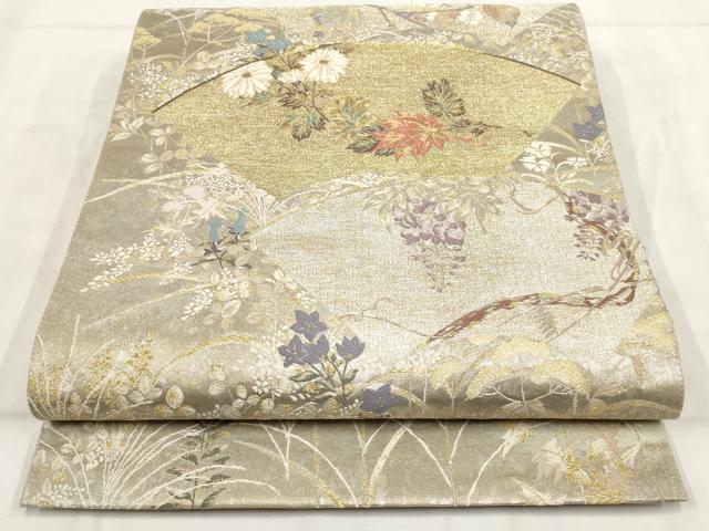 ■■■　サイズ　■■■ 長さ 432cm 幅 30.5cm程 ■■■　商品詳細　■■■ 【正絹】 詳細に関しましては、画像をご確認ください。 大変上質な逸品になります。 お安く出品致しますので、是非この機会にいかがでしょうか？ ※汚れ等に関...