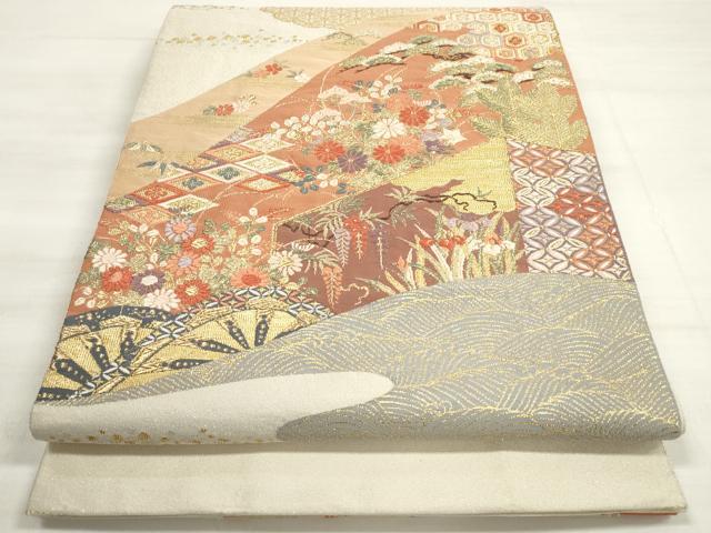 ■■■　サイズ　■■■ 長さ 442cm 幅 31cm程 ■■■　商品詳細　■■■ 【正絹】 詳細に関しましては、画像をご確認ください。 大変上質な逸品になります。 お安く出品致しますので、是非この機会にいかがでしょうか？ ■■■　注意事項...