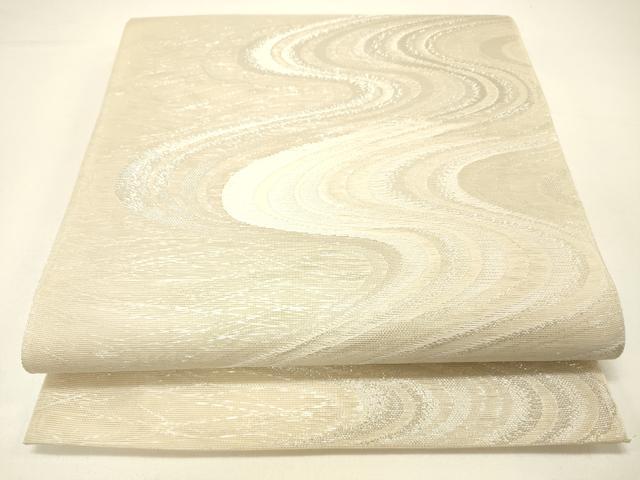 ■■■　サイズ　■■■ 長さ 436cm 幅 31cm程 ■■■　商品詳細　■■■ 【正絹・芯なし】 状態は接写画像のように 太鼓下部・太鼓上部・柄止まり・裏地に薄い汚れがございますが その他特に目立ったシミ汚れなどもなく大変良い状態です。...