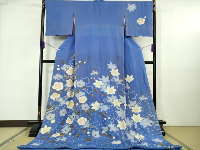 ■■■　サイズ　■■■ 身丈 198cm（肩から） 裄丈 70cm 袖丈 46cm 袖幅 35.5cm 前幅 26.5cm 後幅 29cm 着物縫いこみ 内揚げ 0cm 裄 お袖側 約 1.5cm　身頃側 約 0cm ■■■　商品詳細　■■...