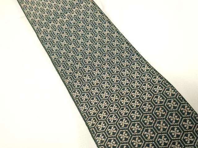 ■■■　サイズ　■■■ 長さ 400cm 幅 9cm程 ■■■　商品詳細　■■■ 【正絹】 詳細に関しましては、画像をご確認ください。 本場筑前博多織は、 福岡県福岡市博多区やその周辺で生産される絹織物です。 仏具のひとつである独鈷、華皿を...