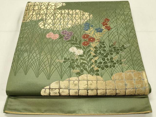 ■■■　サイズ　■■■ 長さ 422cm 幅 31cm程 ■■■　商品詳細　■■■ 【正絹・未仕立て】 詳細に関しましては、画像をご確認ください。 大変上質な逸品になります。 お安く出品致しますので、是非この機会にいかがでしょうか？ ※汚れ...