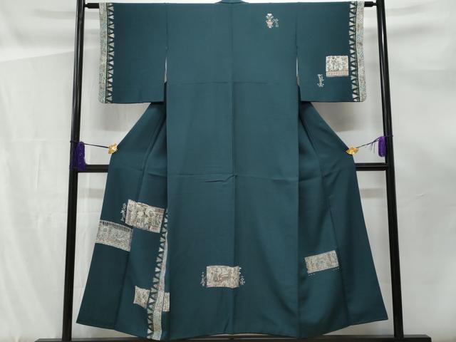 ■■■　サイズ　■■■ 身丈 151cm（肩から） 裄丈 62cm 袖丈 48cm　縫込み 5cm 袖幅 31cm 前幅 23.5cm 後幅 29.5cm 着物縫いこみ 内揚げ 13cm 裄 お袖側 約6cm　身頃側 約5cm ■■■　商品...