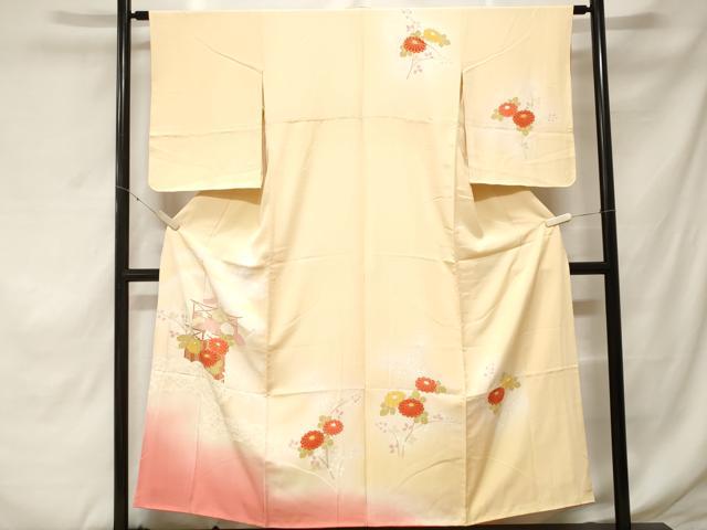 ■■■　サイズ　■■■ 身丈 152cm（肩から） 裄丈 63cm 袖丈 55cm　縫込み 4cm 袖幅 33cm 前幅 21cm 後幅 28.5cm 着物縫いこみ 内揚げ 7cm 裄 お袖側 約3cm　身頃側 約5cm ■■■　商品詳細　...