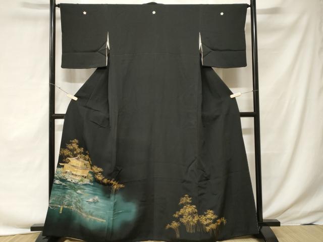 ■■■　サイズ　■■■ 身丈 163cm（肩から） 裄丈 65cm 袖丈 46cm　縫込み 3cm 袖幅 33cm 前幅 26cm 後幅 32cm 着物縫いこみ 内揚げ 2cm 裄 お袖側 約0cm　身頃側 約2cm ■■■　商品詳細　■■...