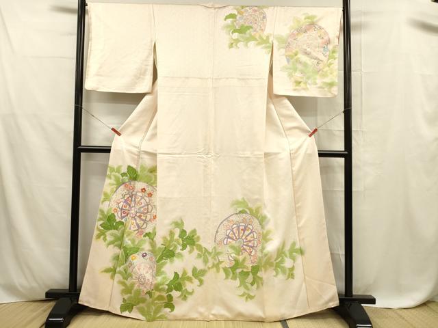 ■■■　サイズ　■■■ 身丈 162.5cm（肩から） 裄丈 66cm 袖丈 48cm　縫込み 4cm 袖幅 33.5cm 前幅 23.5cm 後幅 28cm 着物縫いこみ 内揚げ 1.5cm 裄 お袖側 約1cm　身頃側 約1cm ■■■...