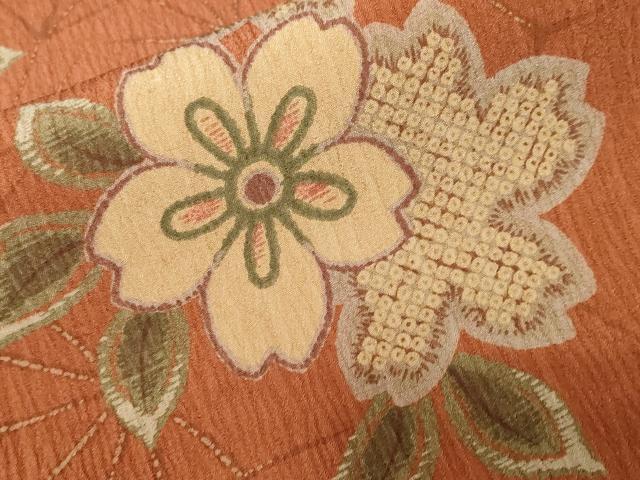 ■■■　サイズ　■■■ 身丈 167cm（肩から） 裄丈 66cm 袖丈 48cm　縫込み 1cm 袖幅 34cm 前幅 24cm 後幅 30cm 着物縫いこみ 内揚げ 0cm 裄 お袖側 約0cm　身頃側 約0cm ■■■　商品詳細　■■...