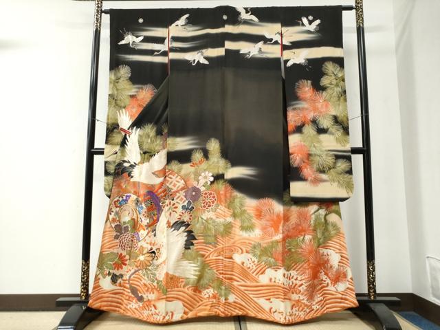 ■■■　サイズ　■■■ 身丈 162cm（肩から） 裄丈 63.5cm 袖丈 105cm　縫込み 3cm 袖幅 33cm 前幅 22.5cm 後幅 31cm 着物縫いこみ 内揚げ 1cm 裄 お袖側 約1cm　身頃側 約1.5cm ■■■　...