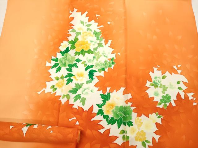 ■■■　サイズ　■■■ 長さ　　着尺分あり 幅　　　約37cm ■■■　商品詳細　■■■ 【正絹・未使用】 状態は接写画像のように表地所々・裏面所々に薄い汚れがございます。 大変上質な逸品になります。 お安く出品致しますので、是非この機会に...