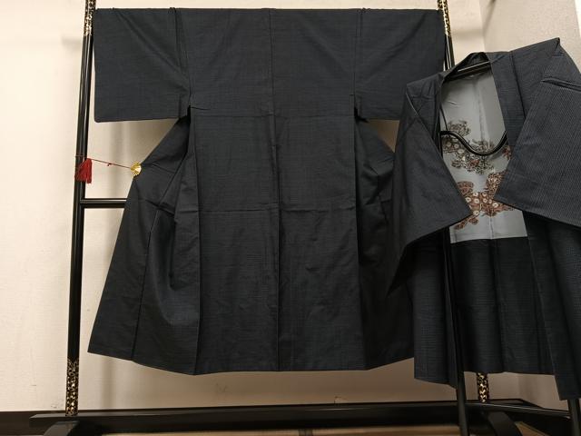 ■■■　サイズ　■■■ 【着物】 身丈 137.5cm（肩から） 裄丈 68.5cm 袖丈 46.5cm　縫込み 1cm 袖幅 35cm 前幅 24.5cm 後幅 30cm 着物縫いこみ 内揚げ 9cm 裄 お袖側 約1cm　身頃側 約1c...