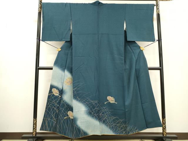 ■■■　サイズ　■■■ 身丈 151.5cm（肩から） 裄丈 67cm 袖丈 46cm　縫込み 6cm 袖幅 34cm 前幅 24cm 後幅 30.5cm 着物縫いこみ 内揚げ 8cm 裄 お袖側 約0cm　身頃側 約0cm ■■■　商品詳...