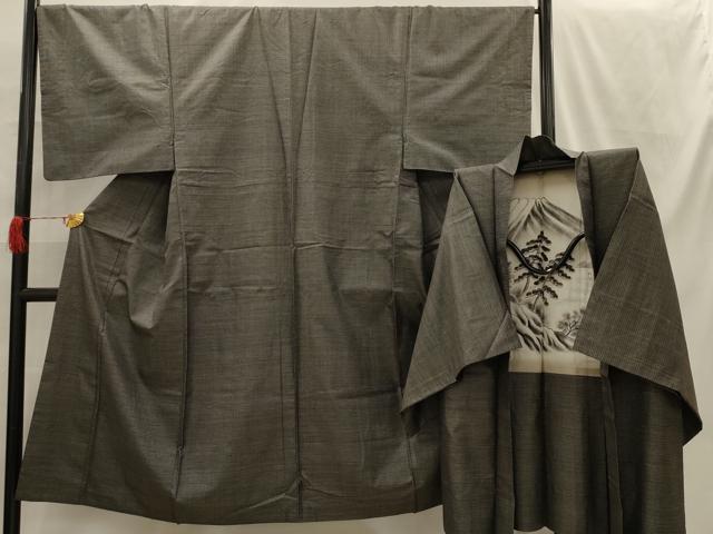 ■■■　サイズ　■■■ 【着物】 身丈 139cm（肩から） 裄丈 68cm 袖丈 48cm　縫込み 6cm 袖幅 34.5cm 前幅 26cm 後幅 30cm 着物縫いこみ 内揚げ 9.5cm 裄 お袖側 約2cm　身頃側 約1cm 【羽...