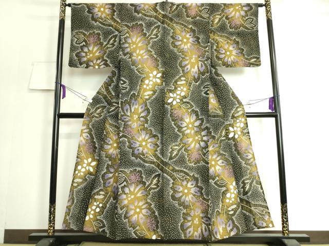 ■■■　サイズ　■■■ 身丈 154cm（肩から） 裄丈 65cm 袖丈 46.5cm　縫込み 3.5cm 袖幅 33.5cm 前幅 25cm 後幅 31cm 着物縫いこみ 内揚げ 0cm 裄 お袖側 約 2cm　身頃側 約 3cm ■■■...
